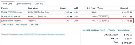 Shipping Cost Invoicing Odoo 15 0 Documentation