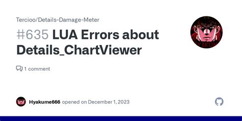 LUA Errors About Details ChartViewer Issue Tercioo Details Damage Meter GitHub
