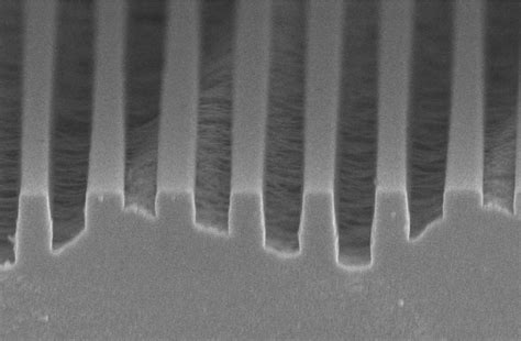 3 Sem Micrograph Of An Etched Depthmodulated Binary Grating With A