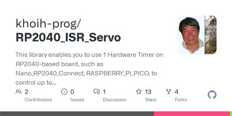 Github Khoih Progrp2040isrservo This Library Enables You To Use 1