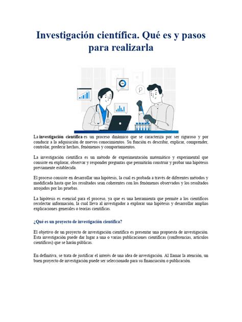 Pasos Para La Investigación Científica Pdf Método Científico