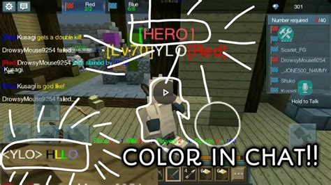 blockman ~ how to get colors clan name youtube