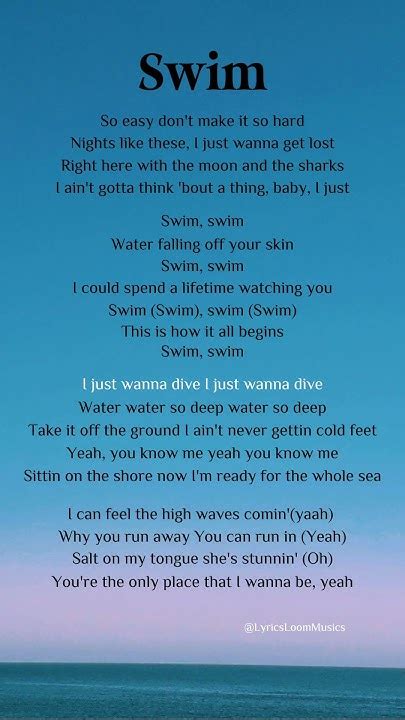 Bts Swim Lyrics Lyrics Song Music Shorts Youtube