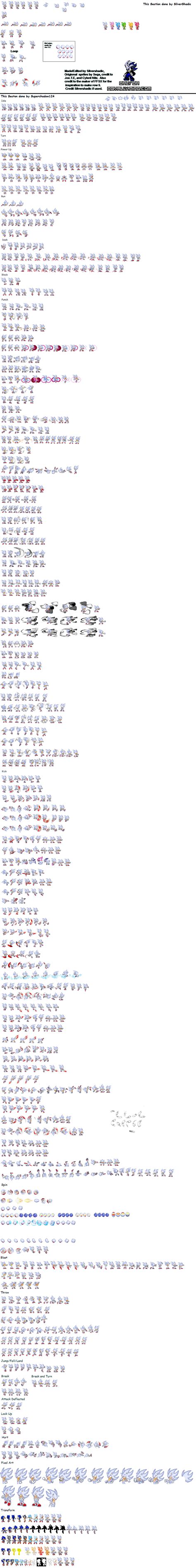 Classic Hyper Sonic Advance Battle Sprites Sheet By Darkseth644 On Deviantart