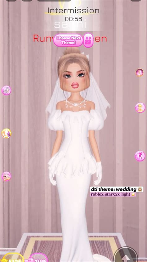 Dti Theme Wedding 💒👰🏼‍♀️ In 2024 Intermission Roblox Running