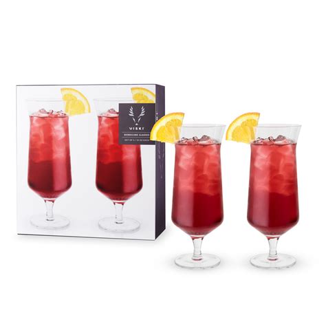 Angled Crystal Prosecco Glasses By Viski Set Of 2 Drinkware