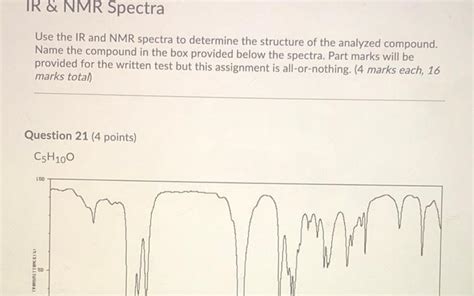 Solved IR NMR Spectra Use The IR And NMR Spectra To Chegg Com