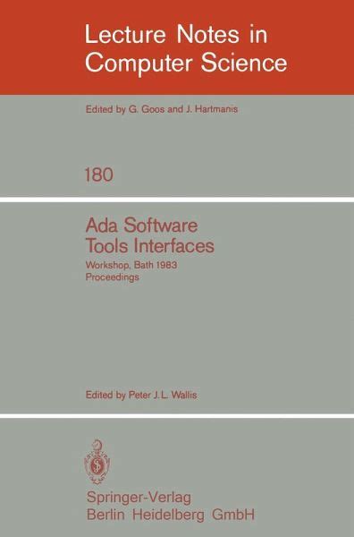 Ada Software Tools Interfaces von Wallis Fachbuch bücher de