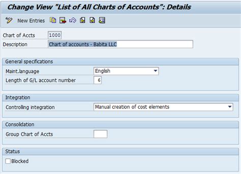 SAP Chart Of Accounts Space For SAP Enthusiasts
