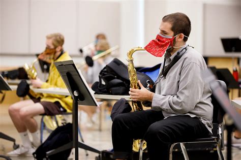 Music In A Pandemic Jacobs School Professor Designs Mask To Help Protect Wind Musicians News