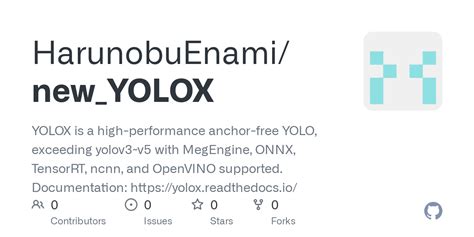 GitHub HarunobuEnami New YOLOX YOLOX Is A High Performance Anchor Free YOLO Exceeding Yolov3