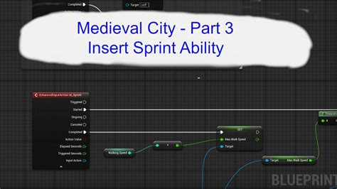 Ue5 Building Medieval City Part 3 Sprint Ability Youtube