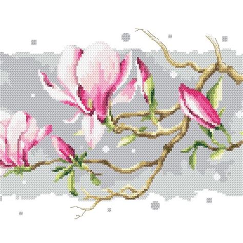 Lily Cross Stitch Pattern Flowers Pdf Pattern Plants Sweet Etsy
