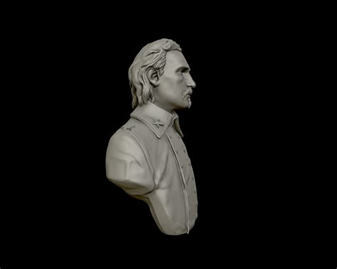 Stl File General George Armstrong Custer Bust Sculpture 3d Print Model 👤 Obj And Dxf ・3d Print