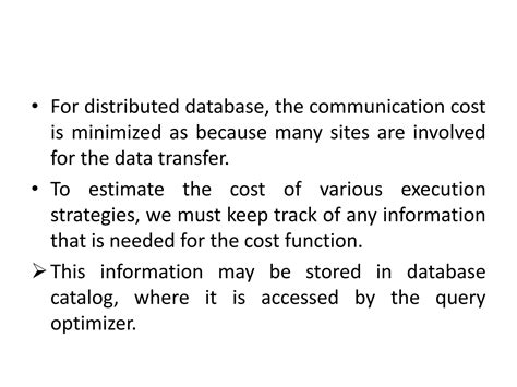 Cost Estimation For Query Optimization Pptx