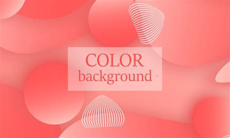 Coral Color Abstract Background Vector Stock Vector Illustration Of