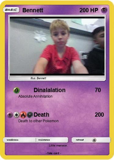 Pokémon Bennett 45 45 Dinalalation My Pokemon Card