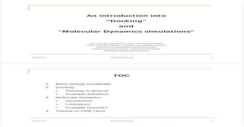 pdf an introduction into “docking” and “molecular · pdf filean