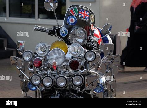 Vespa Scooter MOD Stock Photo Alamy
