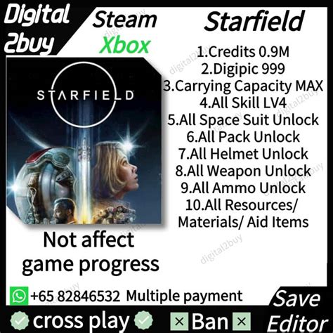 Starfield Save Editor Starfield Save Modding Starfield Cheats Starfield