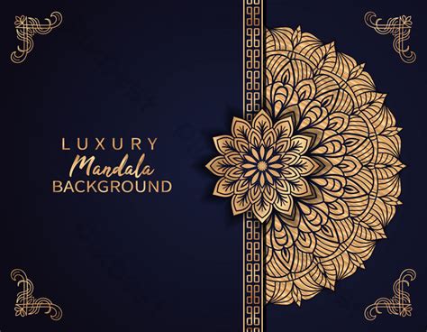 럭셔리 만다라 배경 당초 스타일 디자인 서식 파일 일러스트 Png Eps 무료 다운로드 Pikbest