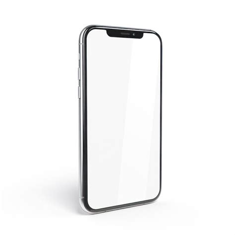 투명 한 배경 에 빈 화면 을 가진 현대적 인 검은색 스마트폰 모 무료 Psd 파일