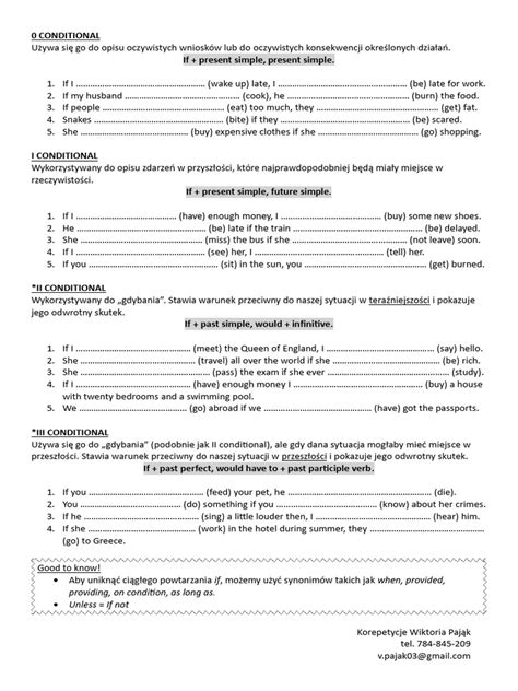 Conditionals Note Pdf Conditionals Note Pdf