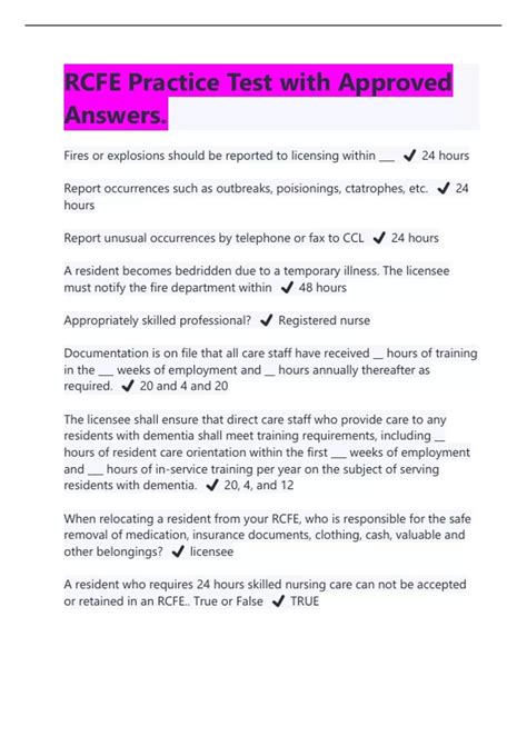 Rcfe Practice Test 140 Questions With Approved Answers 2024 2025