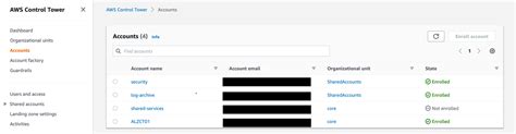 use existing logging and security account with aws control tower aws