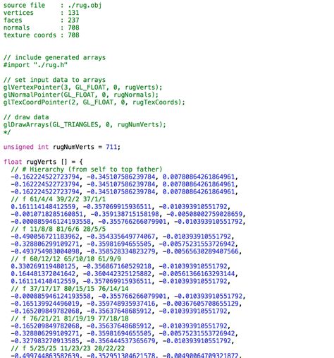 objective c read in contents of h file stored in core data stack