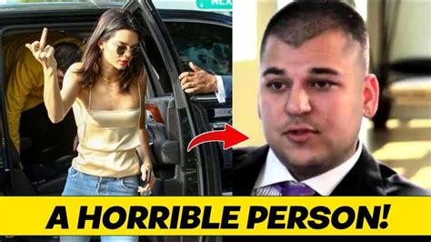 Rob Kardashian Reveals Why Kendall Jenner Is The Meanest Sister Kendall Jenner Kardashian