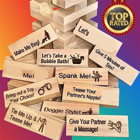 Naughty Couples Sex Block Tower Jenga Game Handbagsapparelmendaily