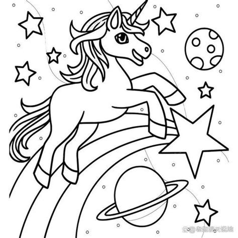 飞马简笔画图片大全独角兽怎么画（漂亮17张） 简笔画图片大全