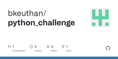 GitHub Bkeuthan Python Challenge