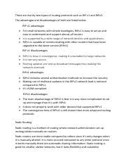 Comparing RIP V And RIPv Routing Protocols Advantages Course Hero