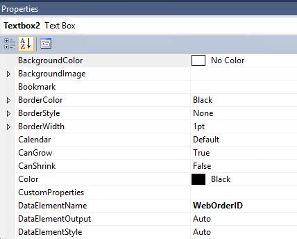 SSRS Binding Textbox To A Field From The Query Stack Overflow