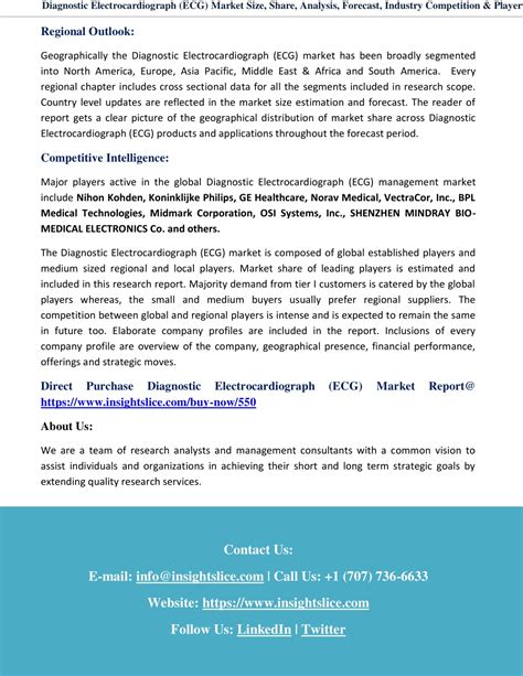 Ppt Diagnostic Electrocardiograph Ecg Market Size Share Sales