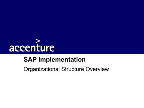 Sap Organization Structure V12ppt Business Accounting And Finance
