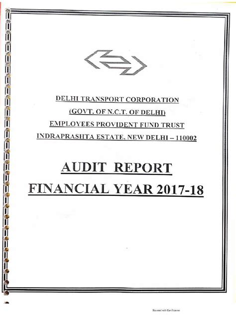 Dtc Epf Trust Audit Report Financial Year 2017 18 Pdf