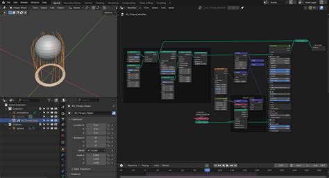 Procedural Thread Simulator With Geometry Nodes For Blender Finished