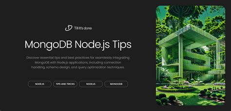 Using Nodejs With Mongodb Integration Tips