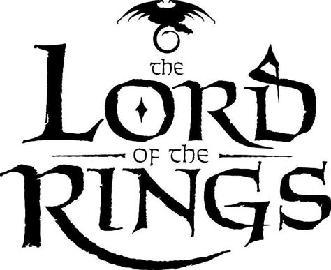 Lord Of The Rings Logo In Vector Format Svg