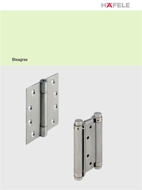 Bisagras Hafele Pdf Acero Science
