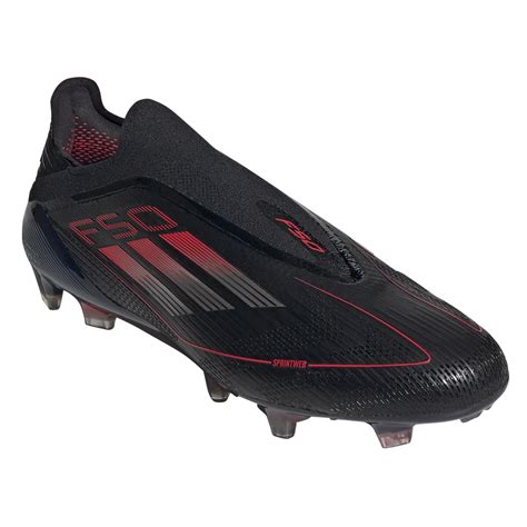 Adidas F50 Elite Fg Soccer Cleats Blackiron Metalliclucid Red