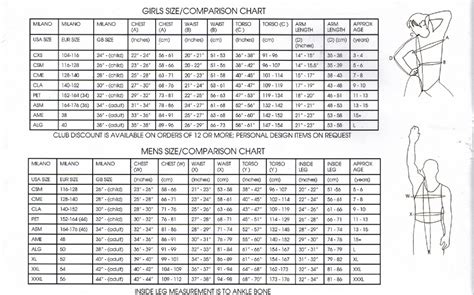 Squad Leotard Size Chart Bromley Valley Gymnastics