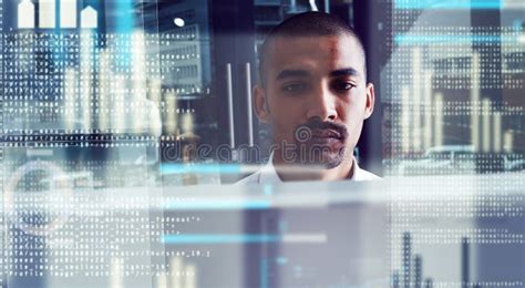 Showing The Code What Hes Made Of A Young Computer Programmer Looking