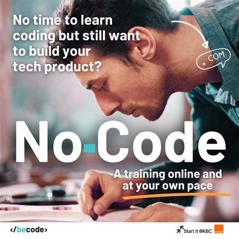 on linkedin nocode onlinetraining becode orangefoundation