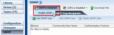 Configure SNMP On The Libraries