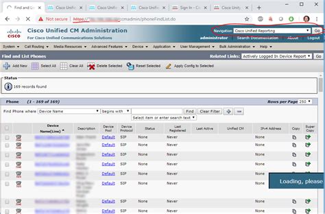 Cisco Unified Reporting Phone Call Report