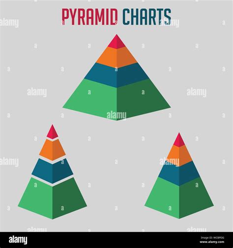 Pyramide Charts Vector Illustration Stock Vektorgrafik Alamy
